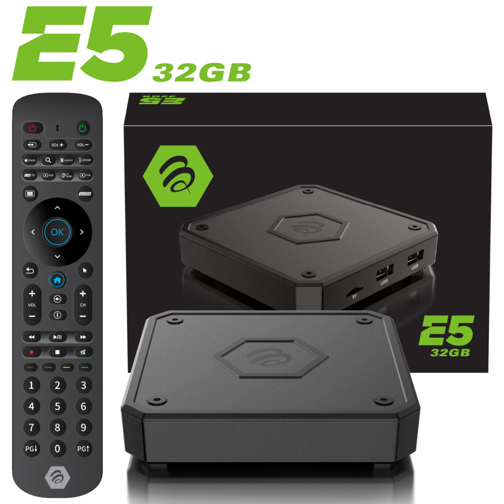 BuzzTV E5 -32GB Android 11 / 2X2 Wi-Fi / USB-C / TV Box / Buzz TV E5 ...
