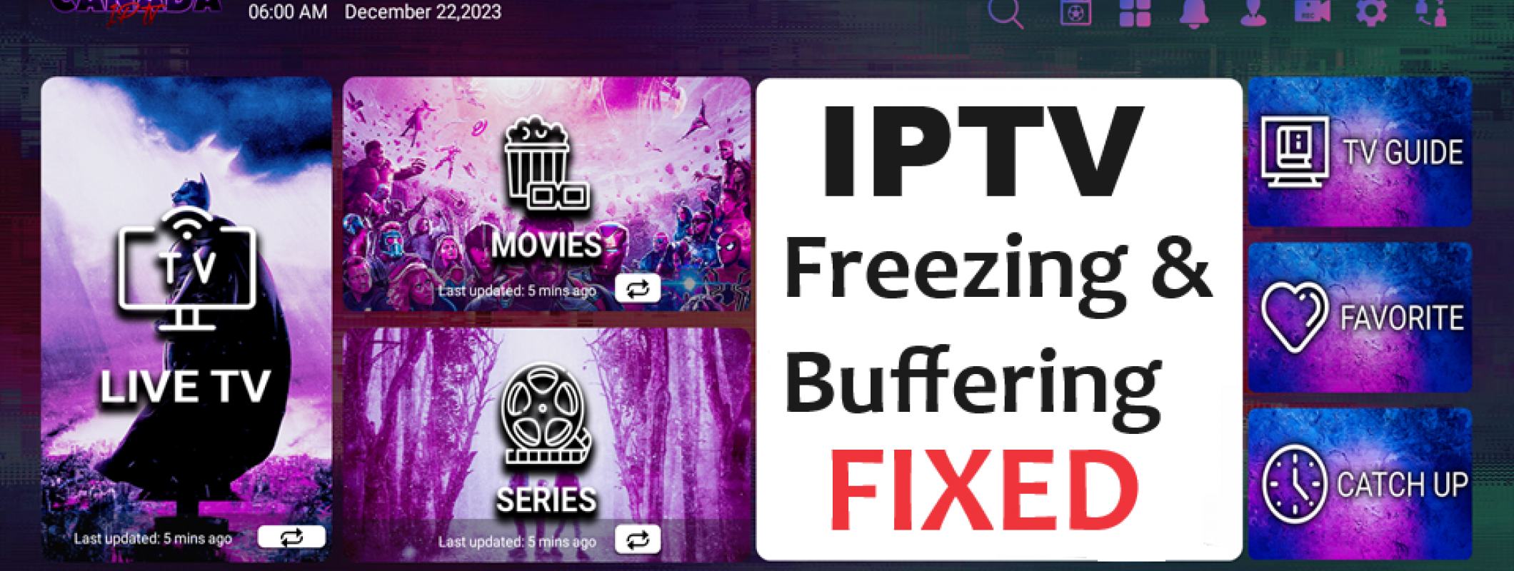 IPTV FREEZING BUFFERING FIX